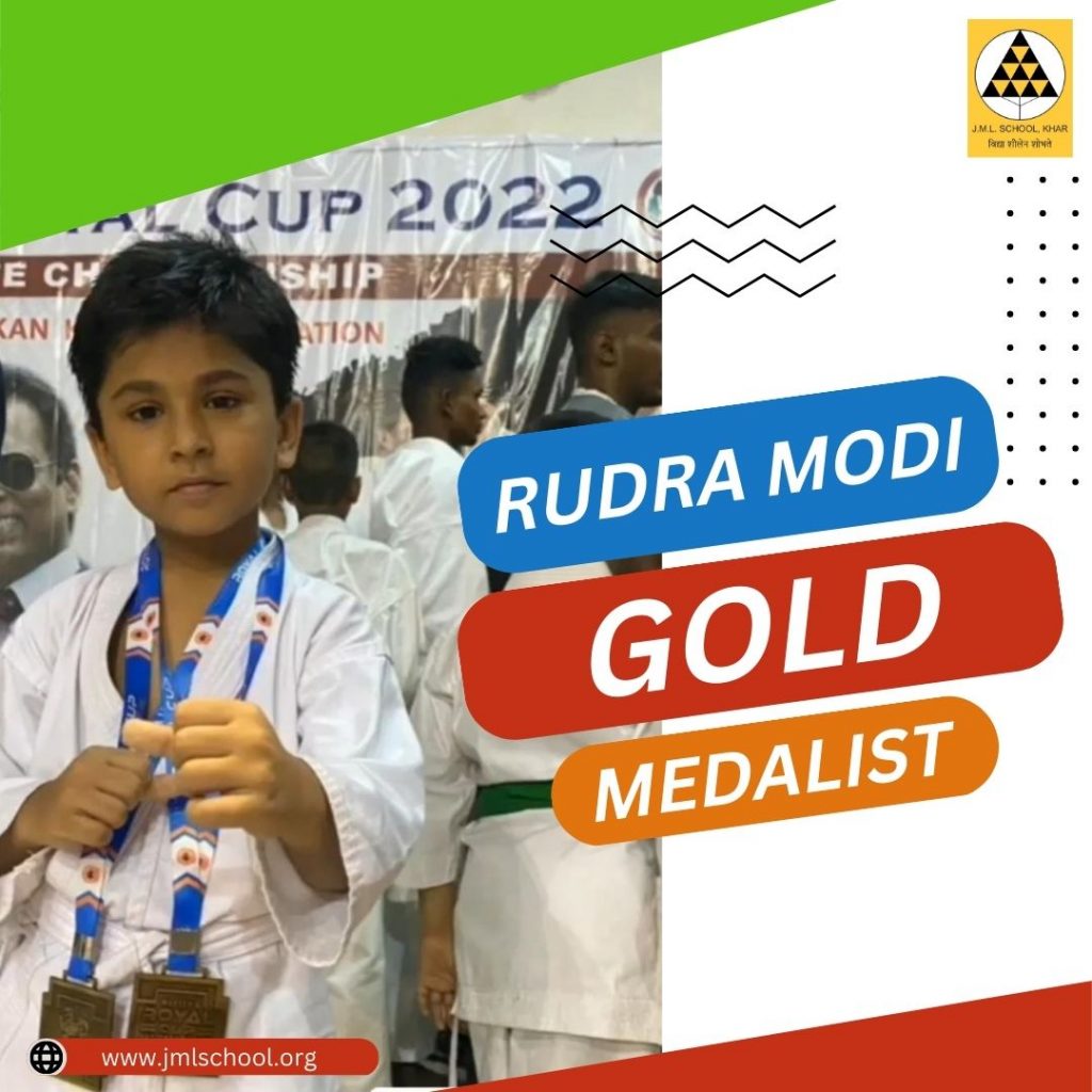Karate Prodigy Rudra Modi: Conquering the Mats with Gold Medals - Jasudben M.L. School Khar